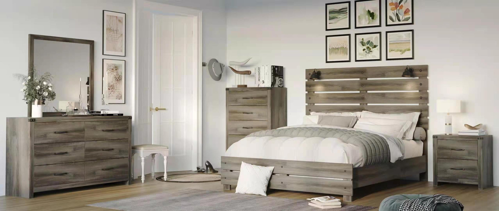 Misty Lodge - 4 PC Queen Bedroom Set – Mega Furniture USA