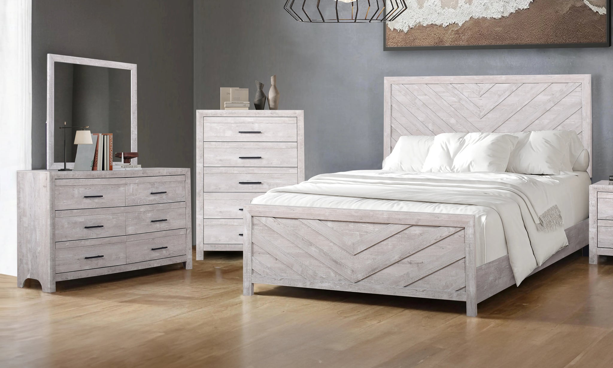 Biscayne 4-Piece Queen Bedroom Set Mega NMC (B3314) – Mega Furniture USA